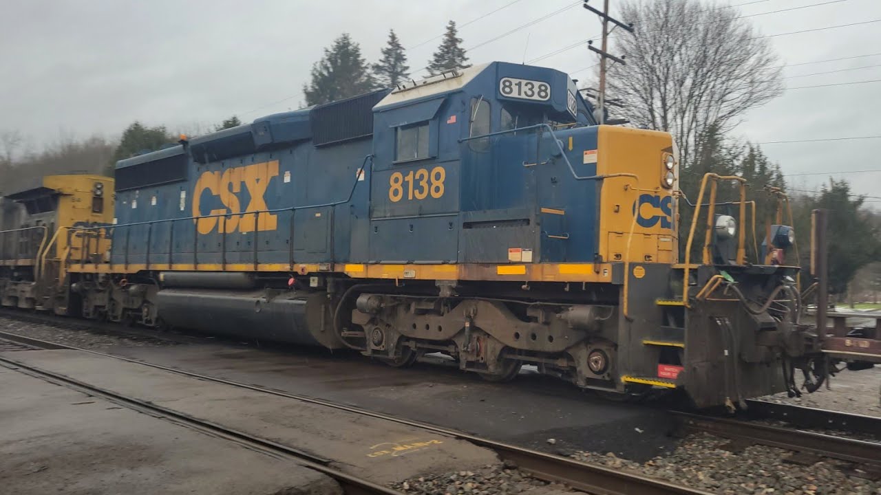 MASSIVE load on this CSX mixed freight - YouTube