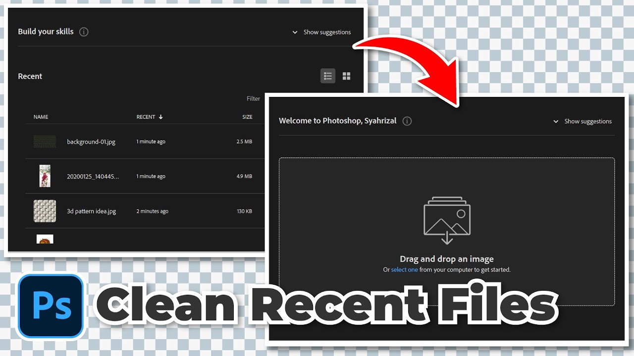 Easy How to Clean Recent Files in Photoshop - YouTube