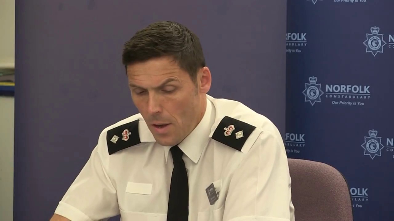 Chief Superintendent Mike Fawcett from Norfolk Constabulary speaks ...