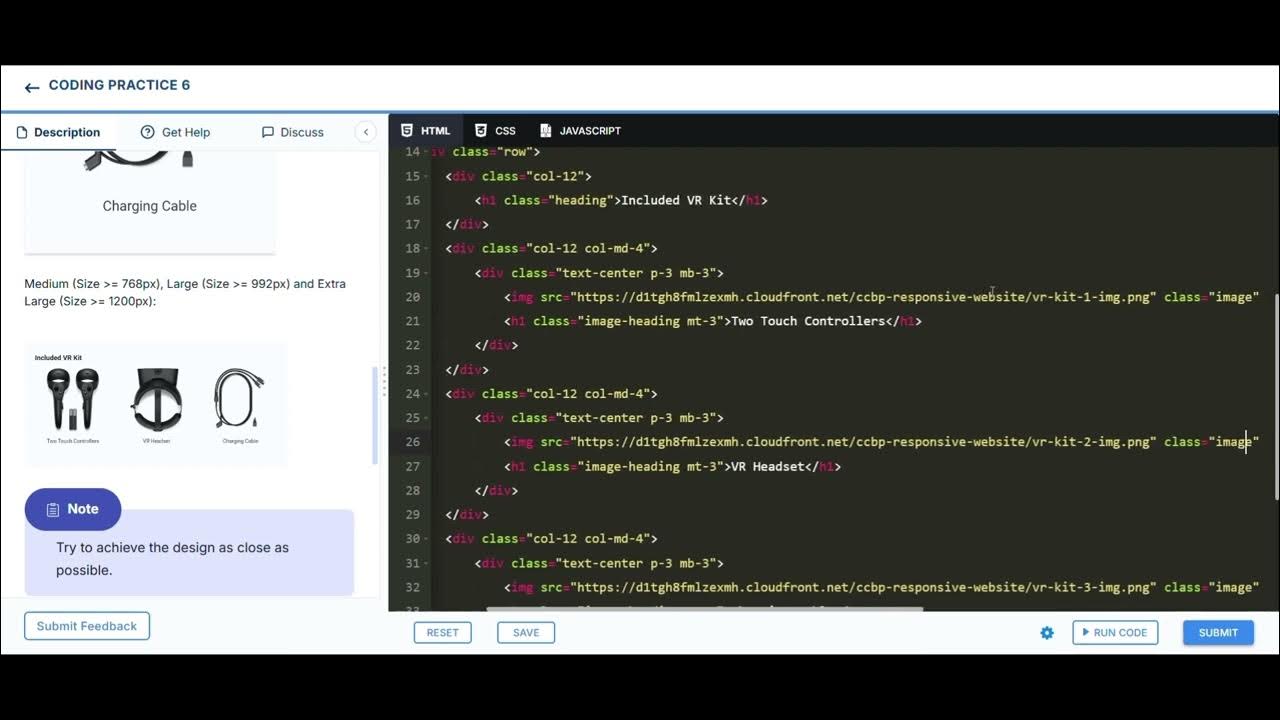 Responsive Web Design | VR Website Kit Section | Coding Practice-6 | NxtWave | CCBP 4.0 - YouTube