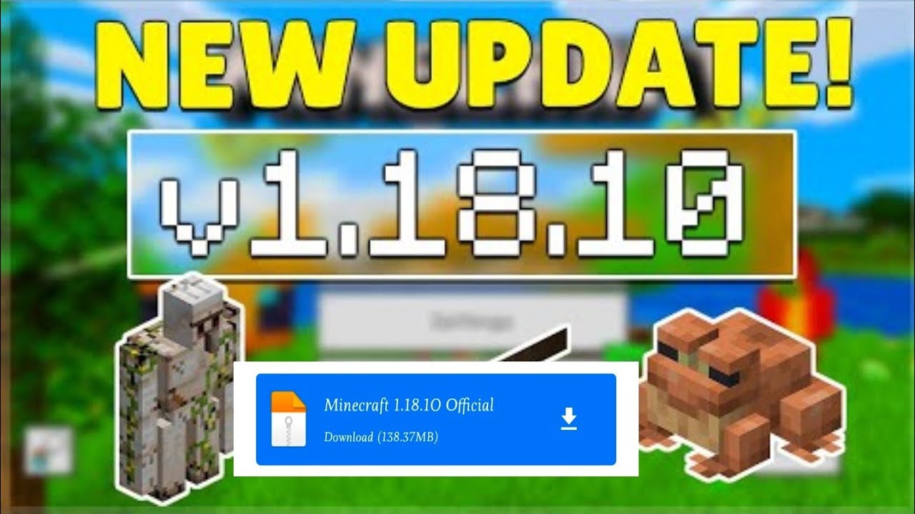 Minecraft 1.18.10 Official Update | How To Downlod Minecraft 1.18.10 ...