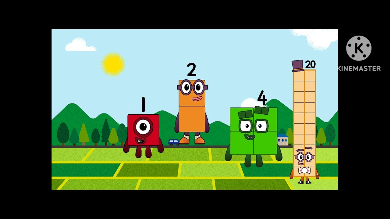 numberblocks 1 2 4 20 in real g h I j k l in confusion with me in this ...