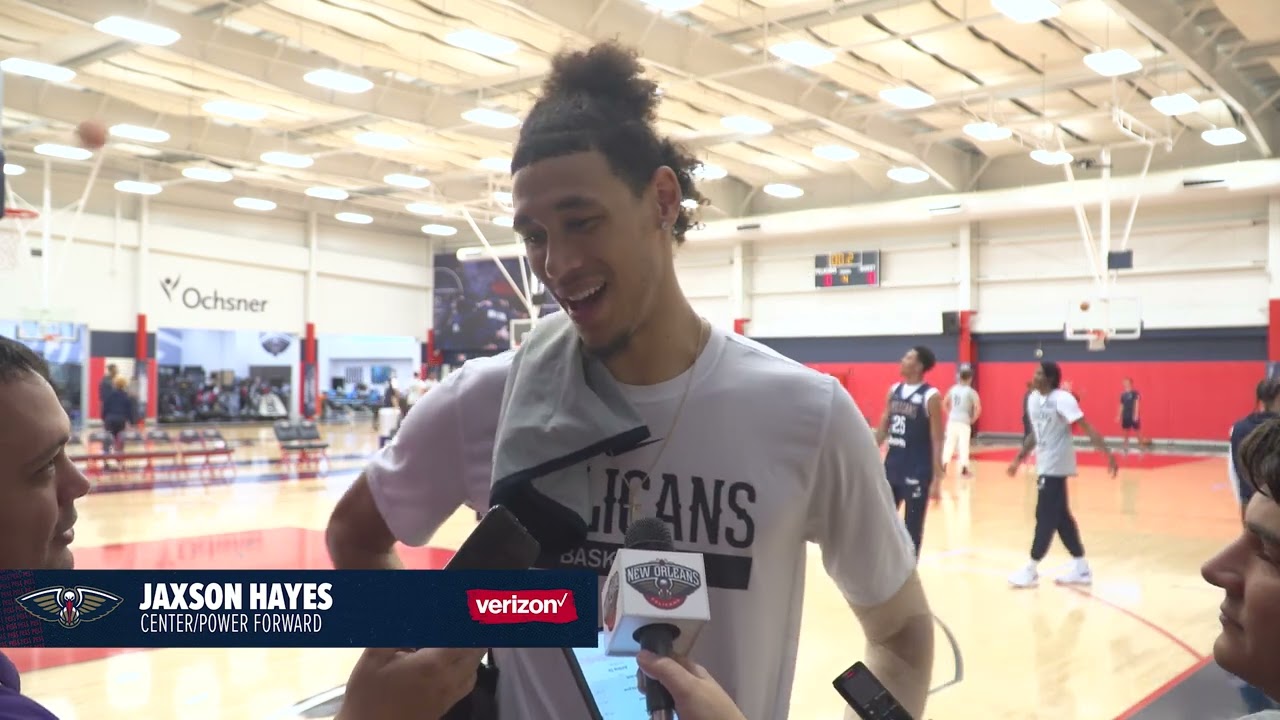 Jaxson Hayes on Return from Injury | Pelicans Mavericks Shootaround 10 ...