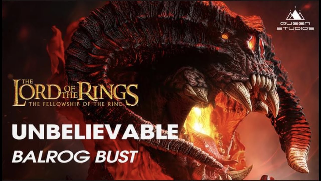 Lord Of The Rings: BALROG Life Size Bust by Queen Studios - YouTube