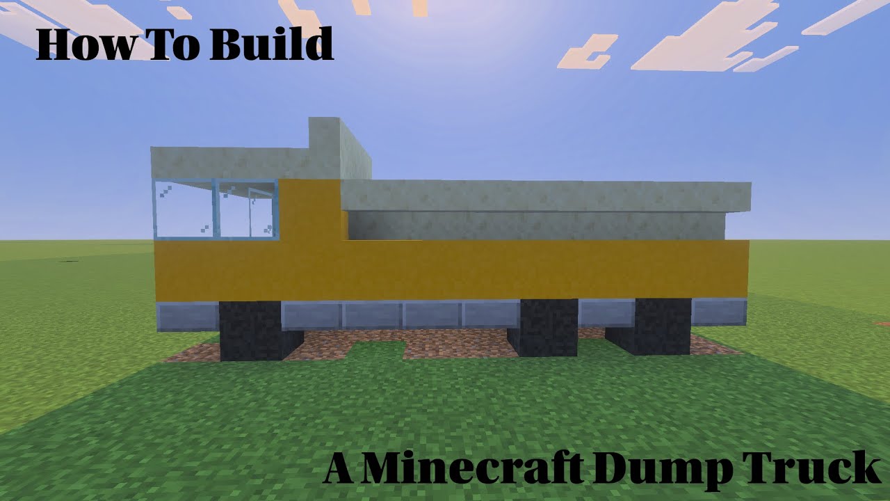 How To Build A Minecraft Dump Truck - YouTube