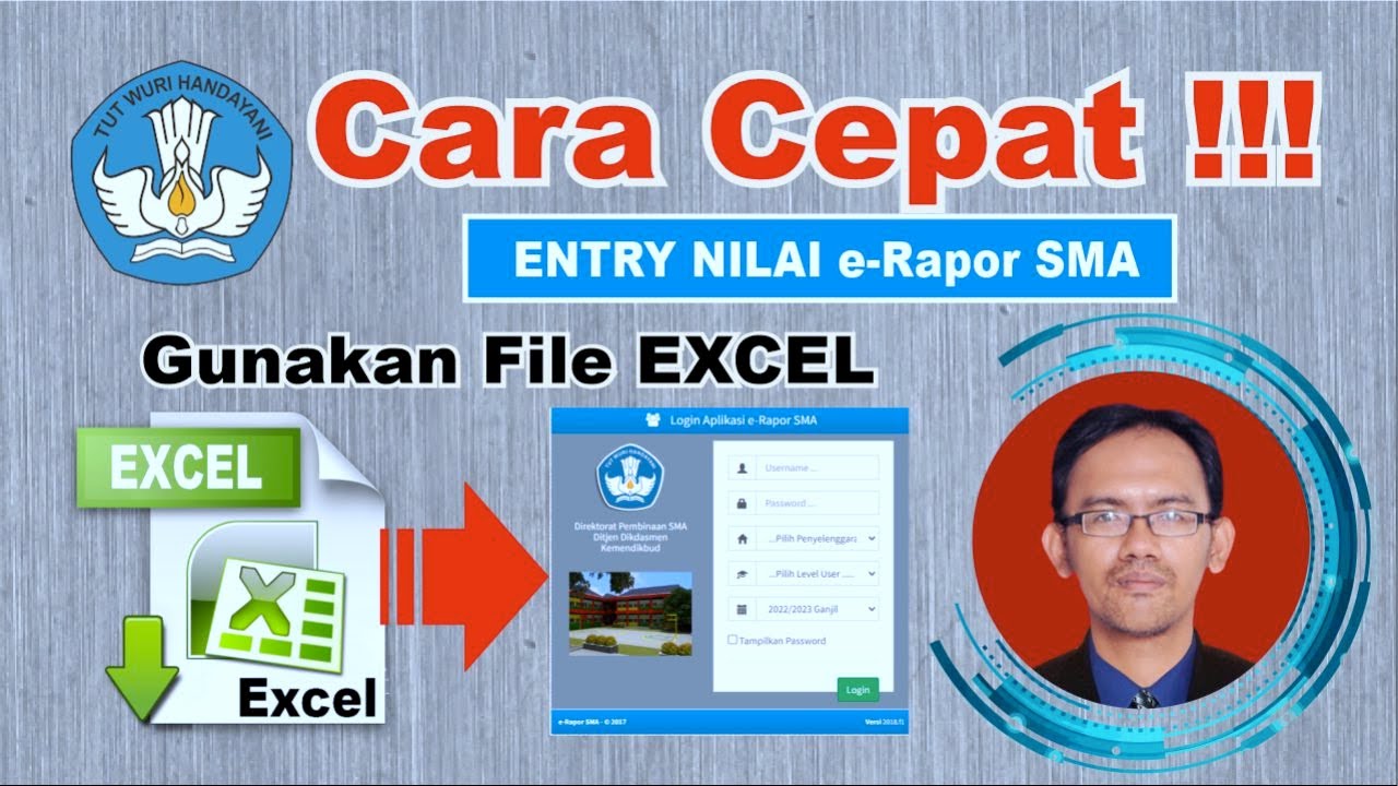 IMPORT FILE EXCEL E-RAPORT SMA - YouTube