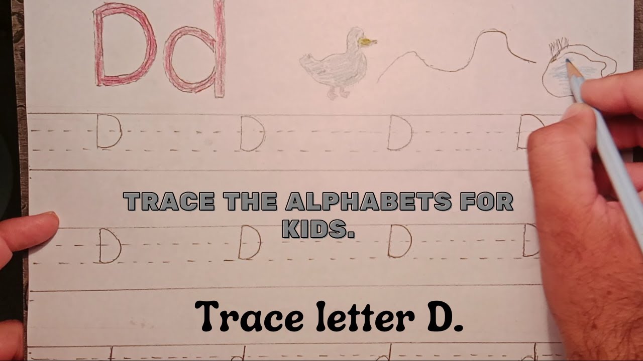 letter d tracing | write the letter d | how to write the letter d ...
