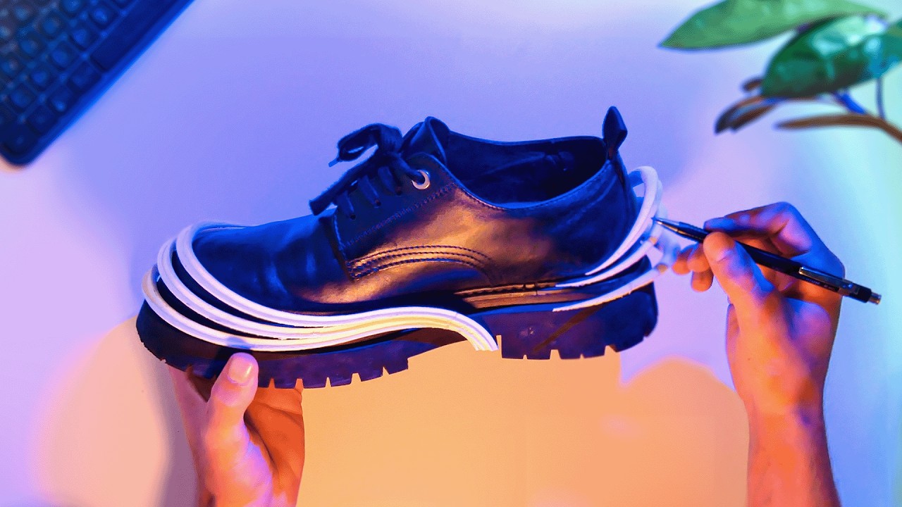 Designing a Decoration to Fix my Sober Shoes - YouTube