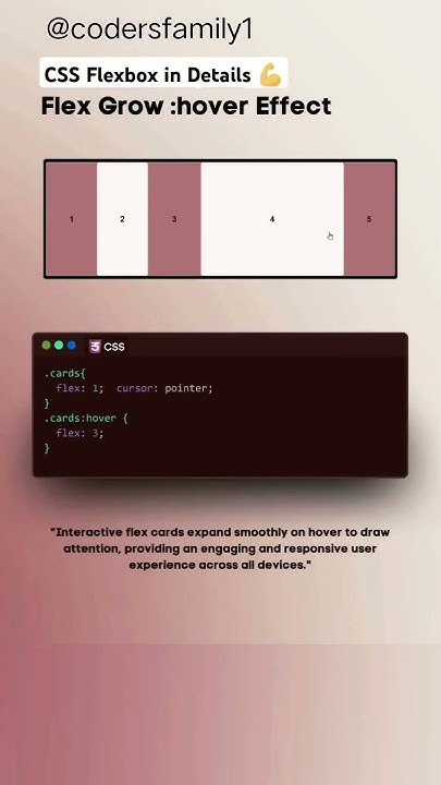 flexbox grow :hover effect #flexbox #grow #hover #effects #html #css #coding #webdesign #html ...