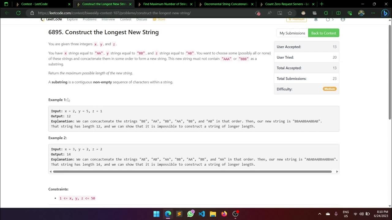 Leetcode Biweekly Contest 107 Screencast Youtube
