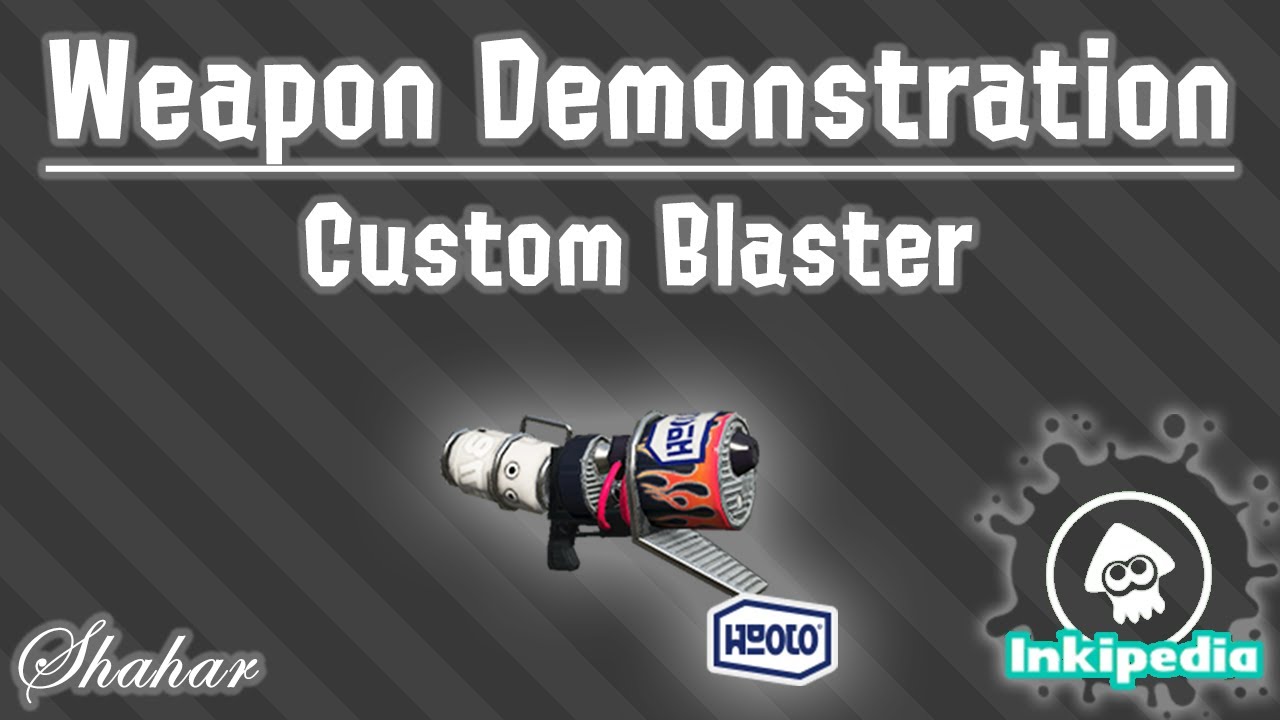 Splatoon 2 - Weapon Demonstration: Custom Blaster - YouTube