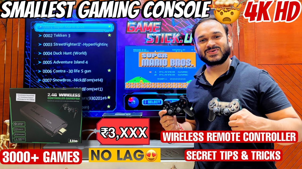 WORLD's SMALLEST GAMING CONSOLE| UNDER 3000| 4K HD QUALITY | DETAILED ...
