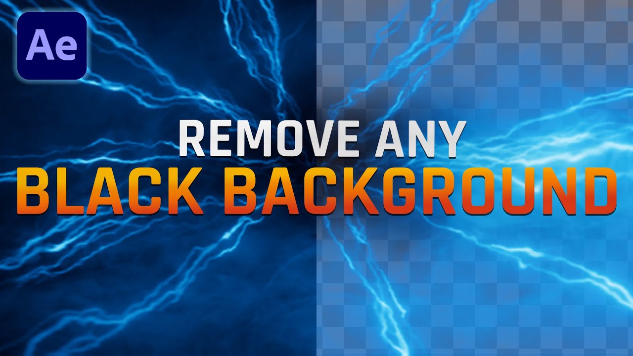 Best Techniques - Remove Black Backgrounds in After Effects! - YouTube