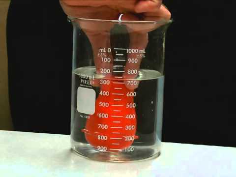 Hollow Object Water Displacement - YouTube
