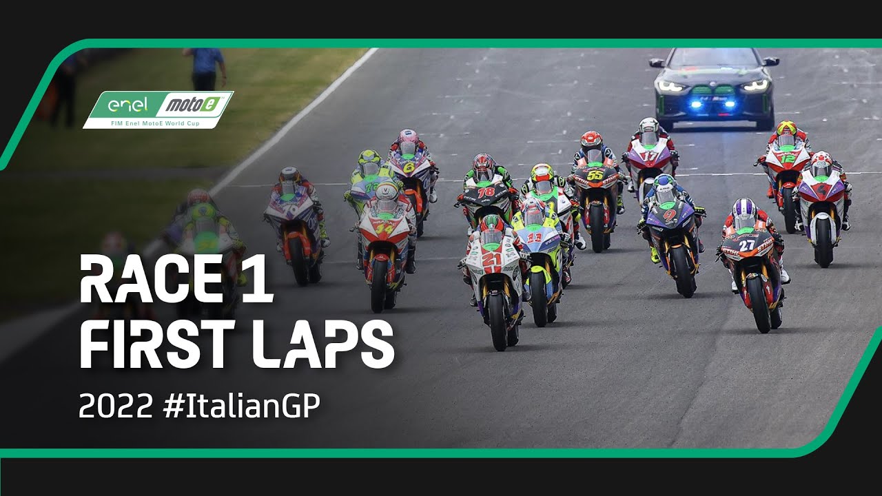 MotoE™ First Laps Race 1 | 2022 #ItalianGP 🇮🇹 - YouTube