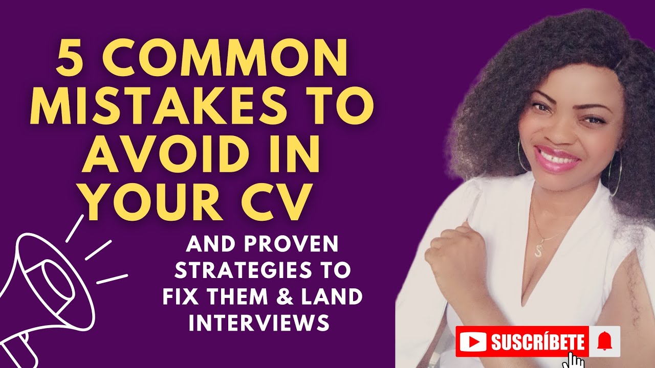 Avoid These 5 CV Mistakes & Land More Job Interviews - YouTube