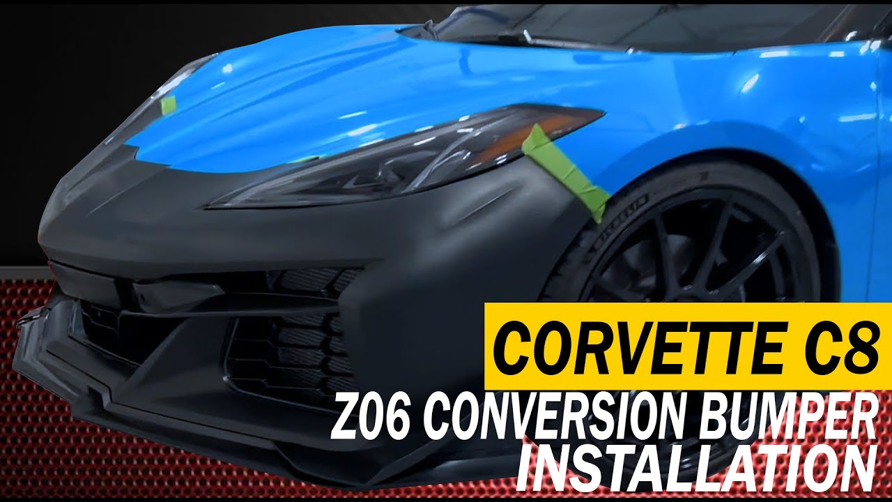 Corvette C8 with the Z06 Conversion Full Bumper Kit | Extreme Online ...