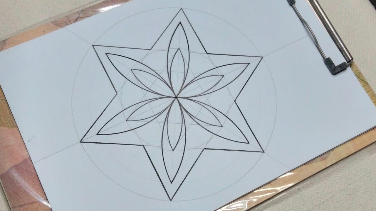 Easy geometric drawing | Creative art ideas | Art Skills | Drawing ...
