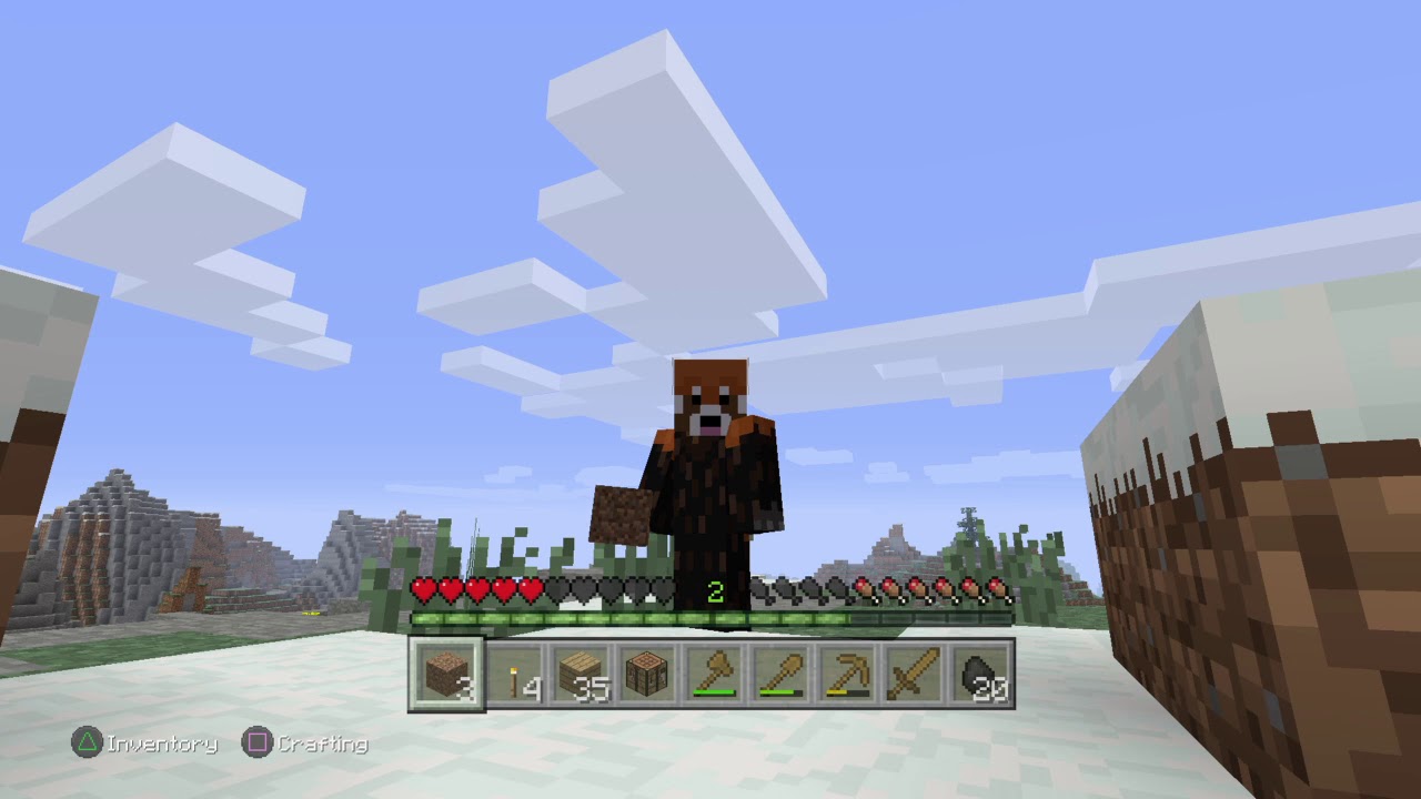 Minecraft- building my house FAIL *kinda creepy* - YouTube