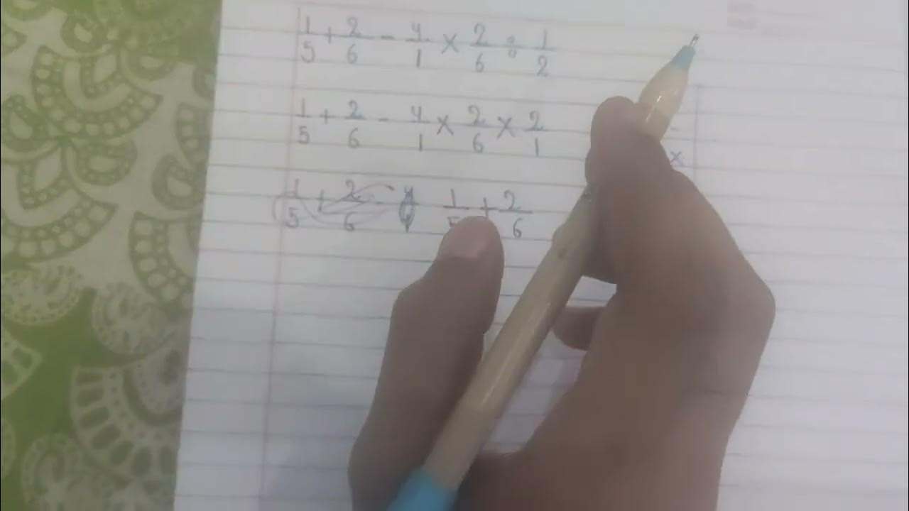 How to solve fraction with add, substract, multiply and divide mix ...