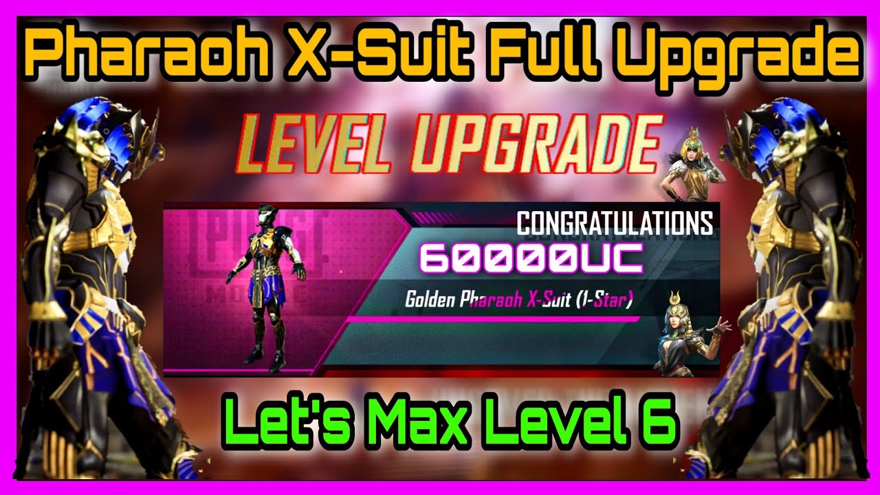 PUBG MOBILE FULL MAX PHARAOH X-SUIT| 60000UC SPIN | PUBG PHARAOH FULL ...