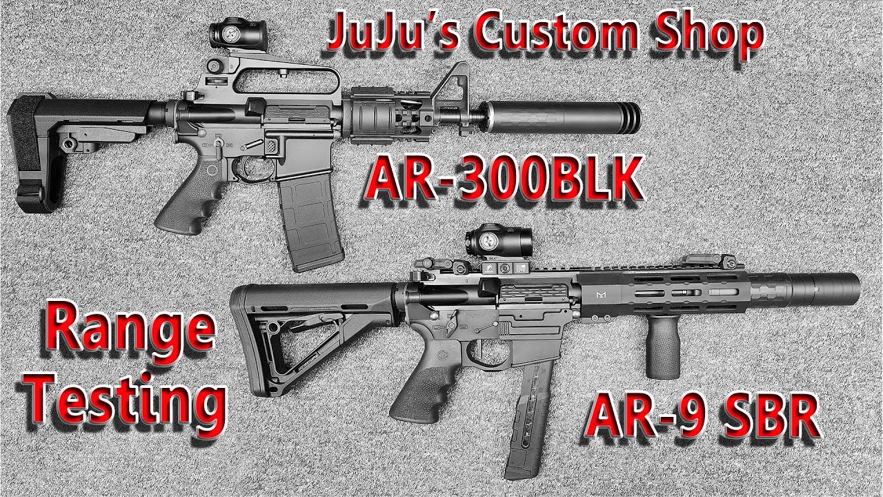 AR-300 BLK & AR-9 Range Testing, Omega 300 and Alaskan 360 - YouTube