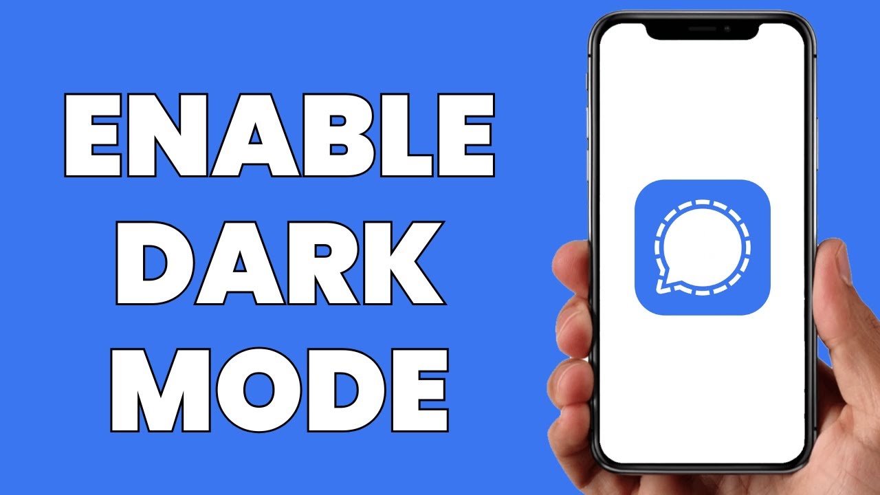 How to enable dark mode on Signal App - YouTube