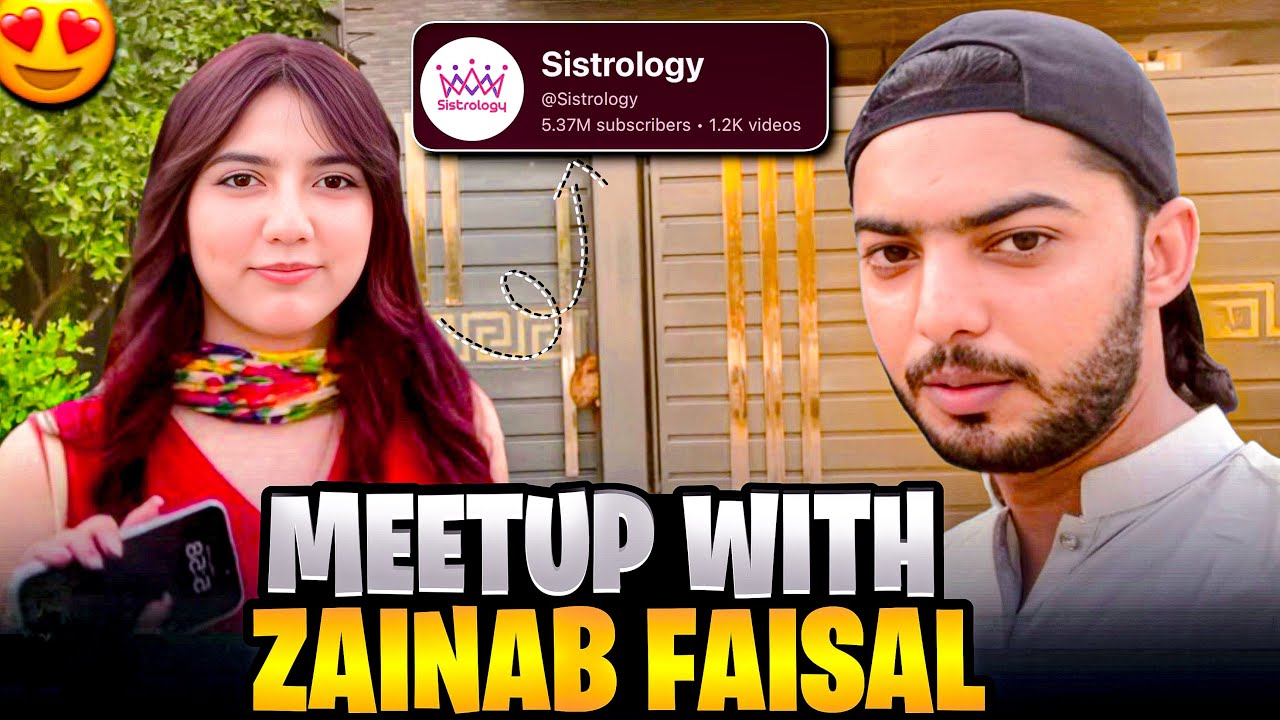 Meetup with Zainab Faisal sistrology 😍|| a challenge video with Zainab ...