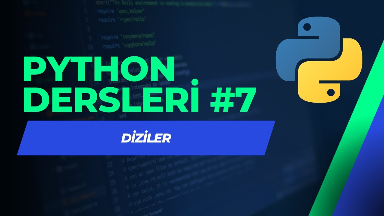 Python Dersleri 7 Diziler Youtube