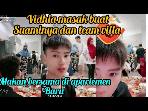 DAT VILLA DAN VIDHIA MAKAN BERSAMA TEAM VILLA DAN MAK TUM DI APARTEMEN ...