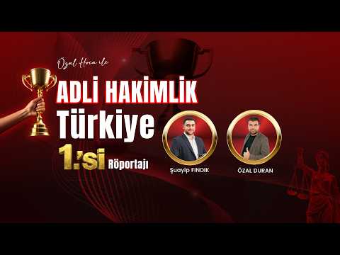 2025 Adli Hakimlik Türkiye 1.'si Öğrencimiz İle Röportaj