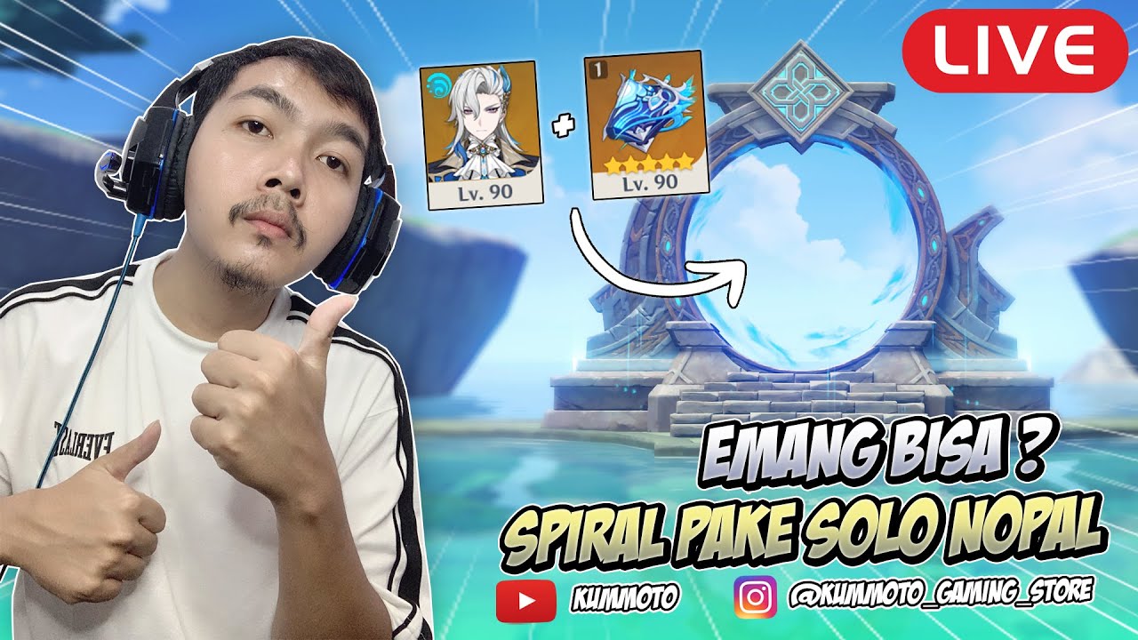 🔴 (LIVE) NAMATIN SPIRAL ABYSS PAKE SOLO NOPAL ! | Top Up & Joki GENSHIN ...