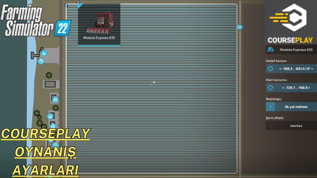 COURSEPLAY FULL OTOMASYON İÇİN OYNANIŞ AYARLARI Fs22 (Farming Simulator ...