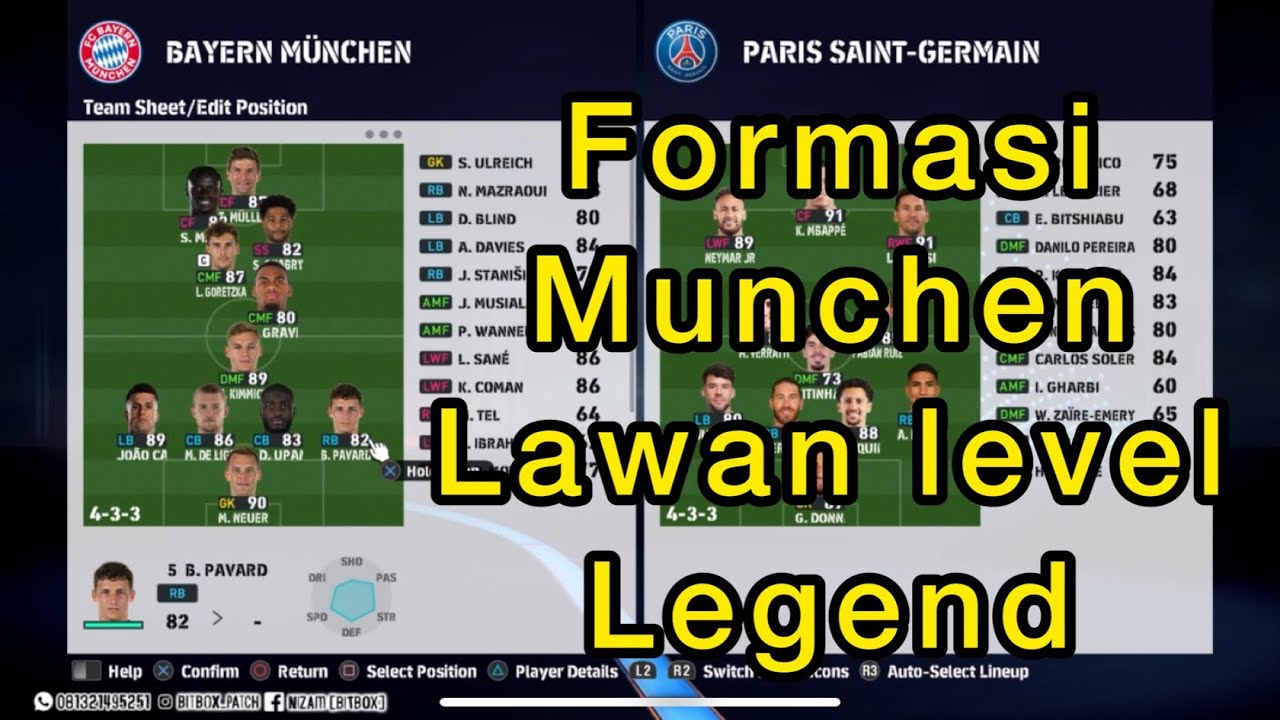 Formasi bayern munchen lawan level legend & gameplay di ps4 - YouTube