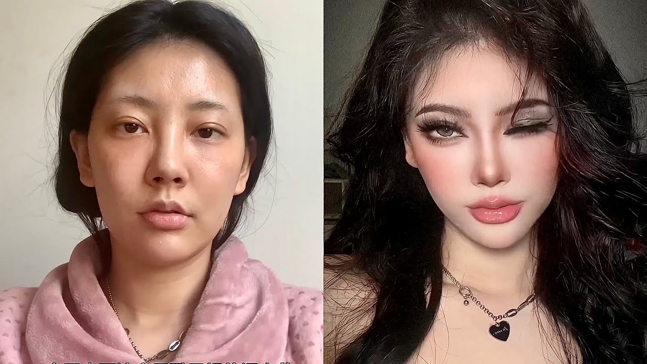 Douyin Makeup ~ Full Tutorial step by step 💋 { sexy look } - YouTube