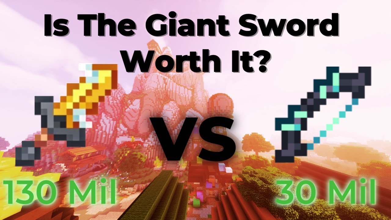 Is the Giant Sword Worth It? (Against a Juju) in Hypixel Skyblock - YouTube