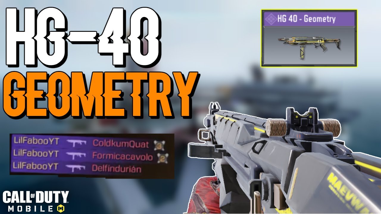 *NEW* EPIC HG-40 GEOMETRY SKIN GAMEPLAY in CALL OF DUTY MOBILE | Battle ...
