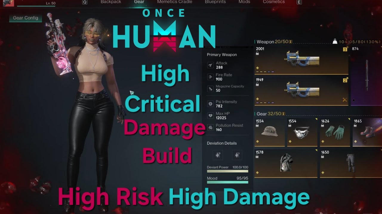 Once Human High Crit Build + Shild - YouTube