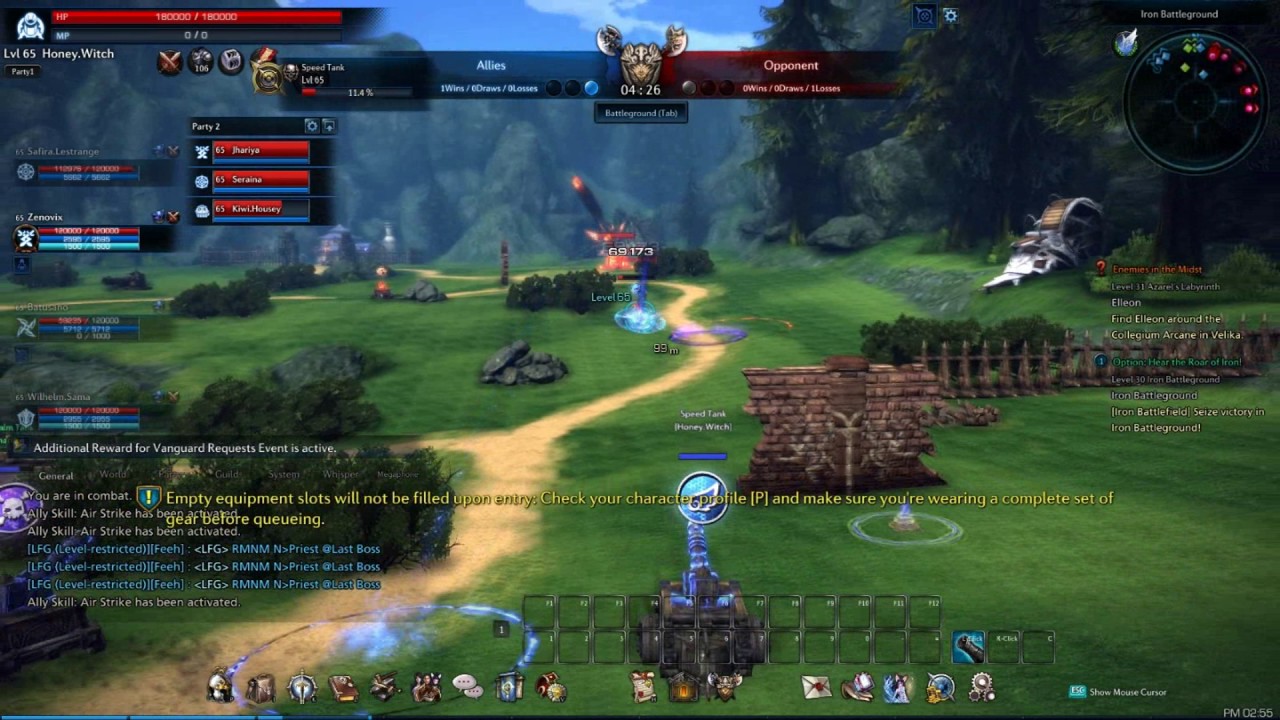 TERA new tank battleground - YouTube