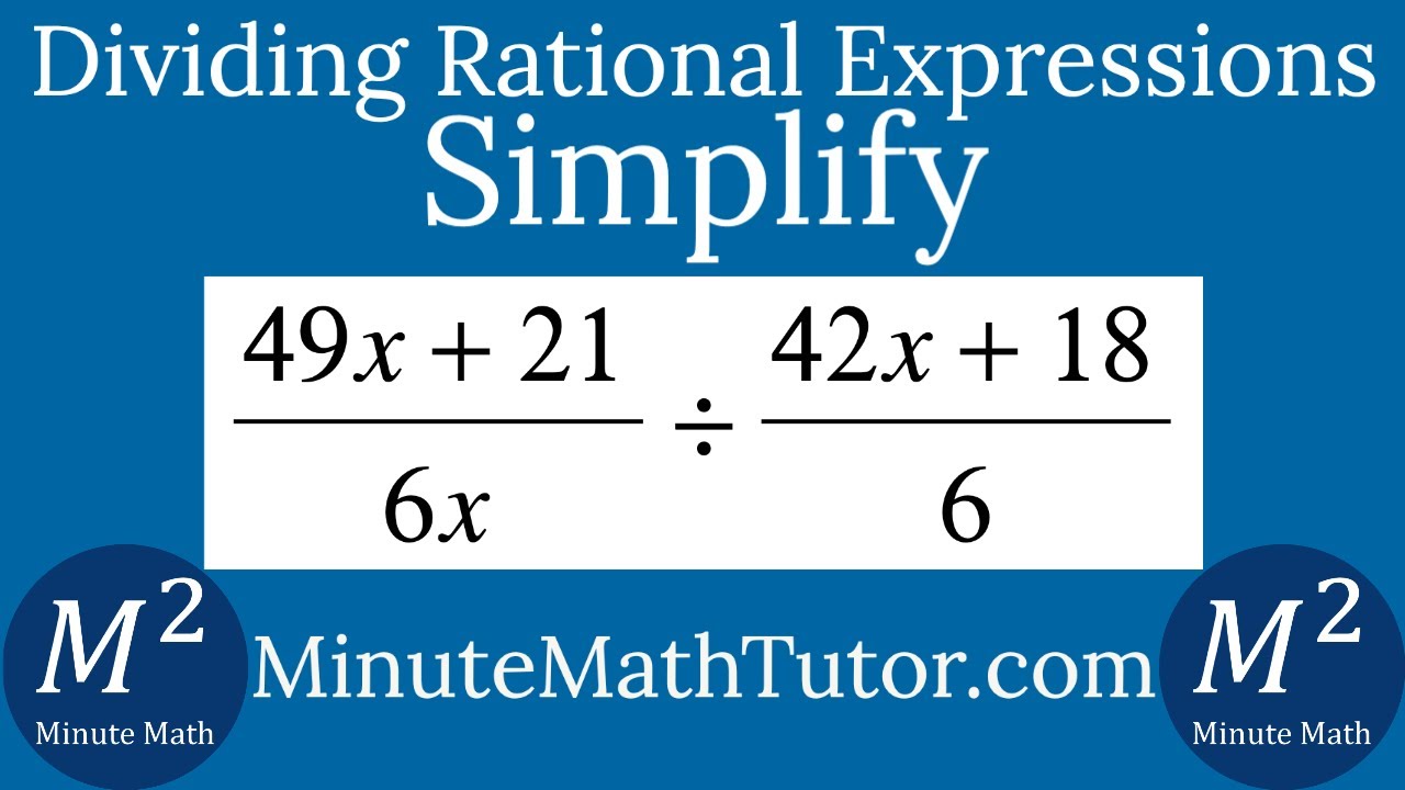 Simplify 49x 21 6x 42x 18 6 YouTube