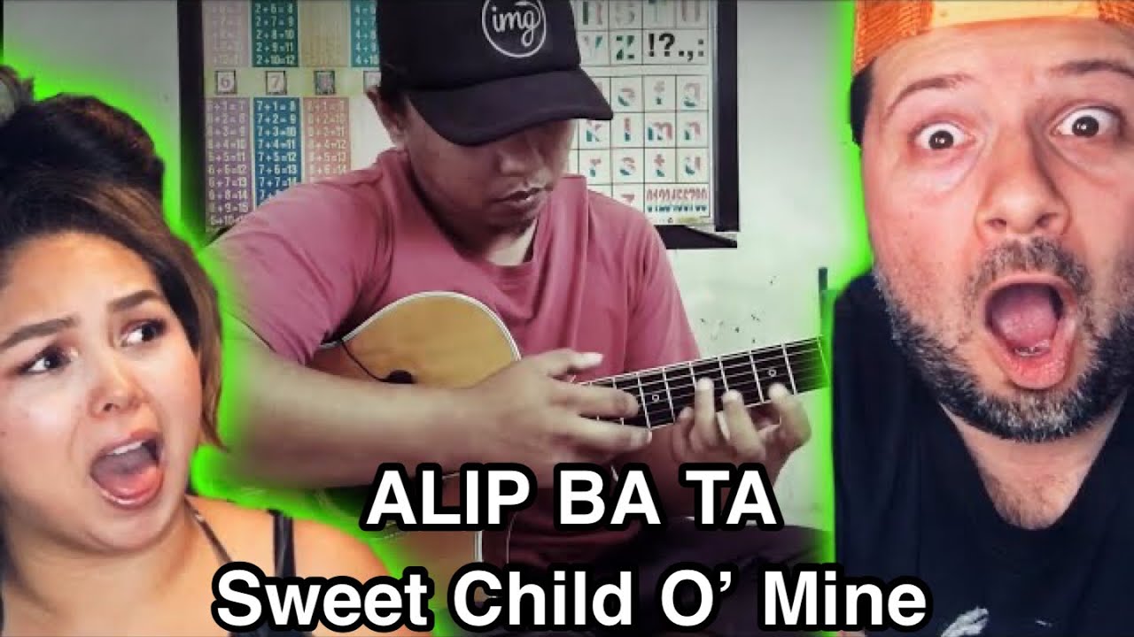 REACTION! ALIP BA TA Sweet Child O' Mine Acoustic Guns N Roses ...