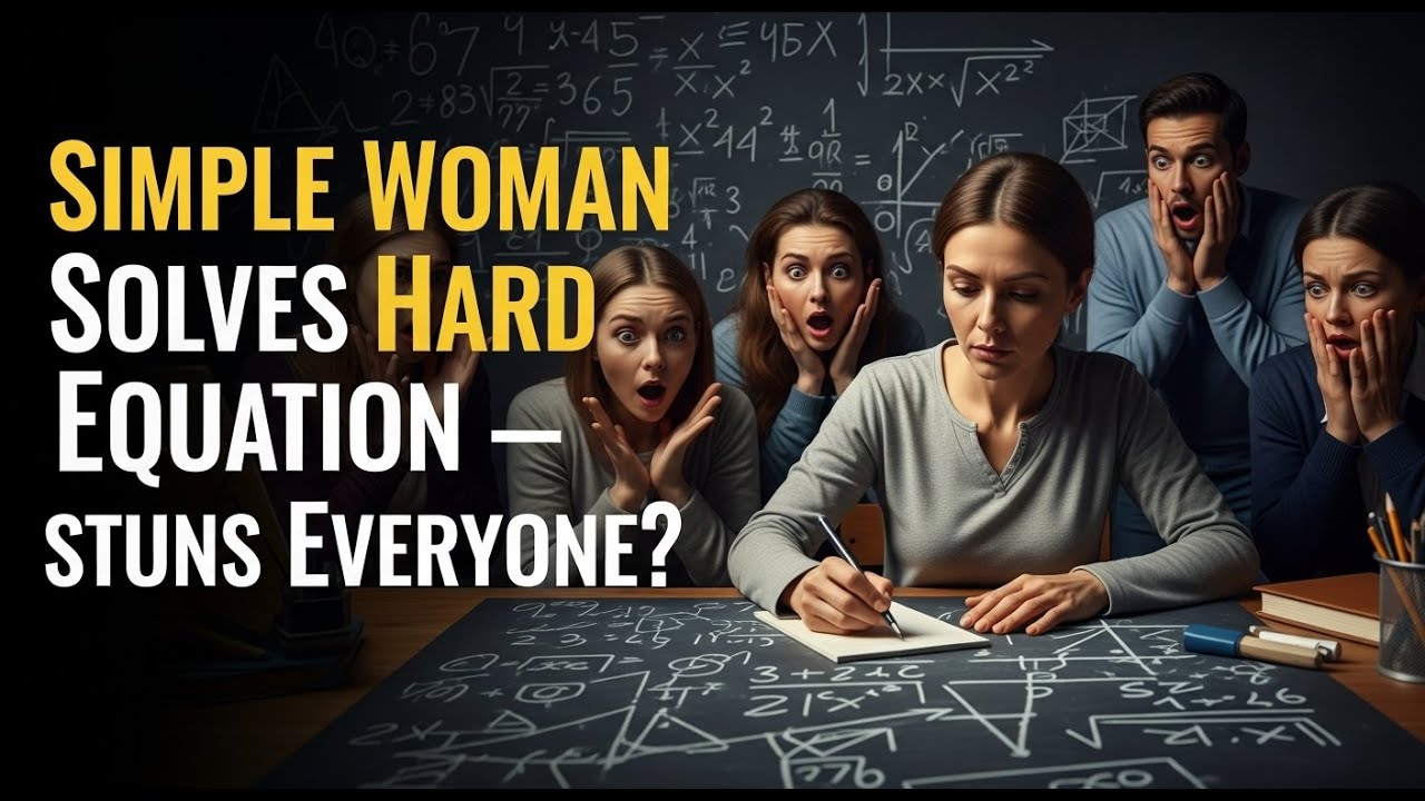 “Simple Woman Given a Hard Equation as a Joke — She Solves It ...