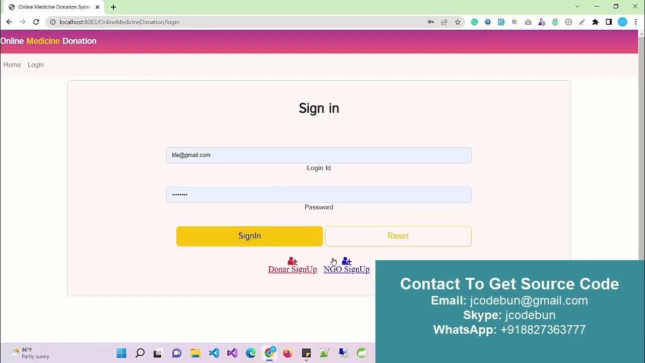 Online Medicine Donation System In Java Using JSP And Servlet With ...