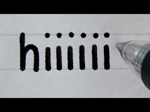 Neat and funny English handwriting with a pen | Calligraphy - YouTube