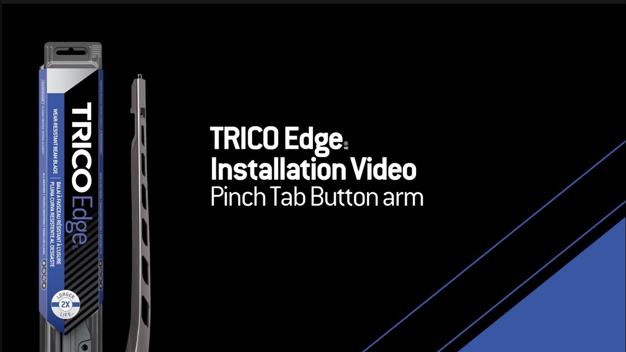 TRICO Edge - Pinch Tab Button Arm Installation Video - YouTube