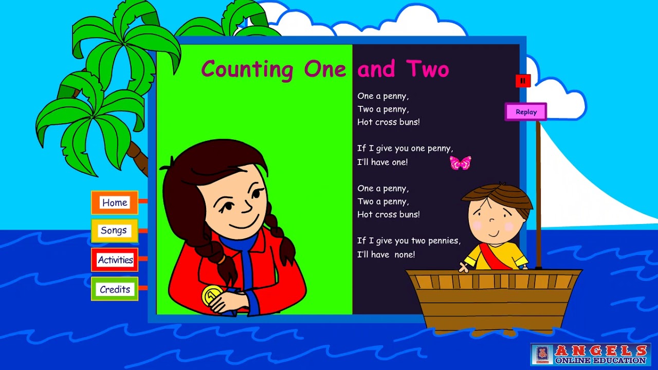 COUNTING ONE AND TWO| NUMBER SONGS | Angels School System - YouTube