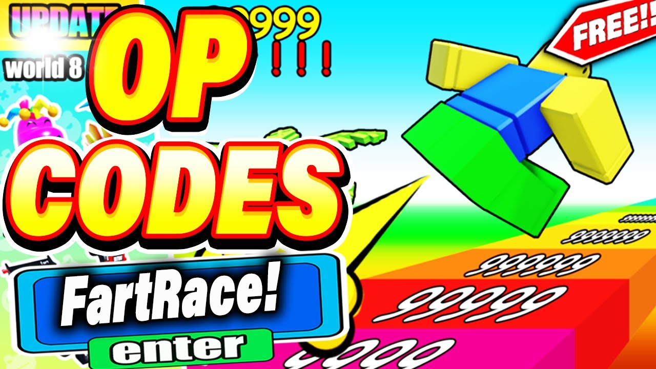 ALL NEW *SECRET CODES* IN ROBLOX FART RACE (new codes in roblox Fart ...