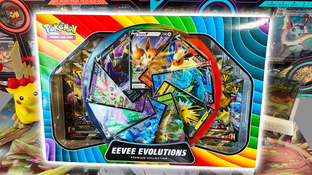 Opening The MASSIVE GameStop Exclusive Eevee V Premium Collection Box ...