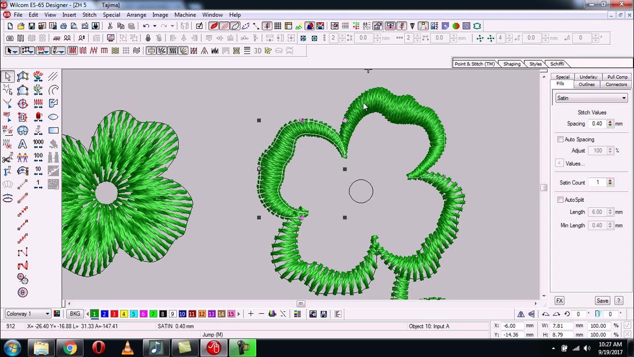 Wilcom Tutorials/How to set Auto Spacing of multi objects Zahid Hussain/Urdu/Hindi #wilcome4 # ...