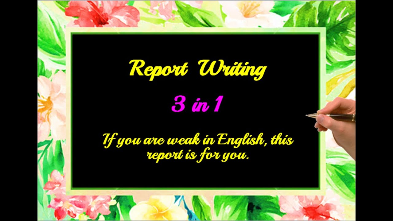 HSC || Report Writing (3 in 1) - YouTube